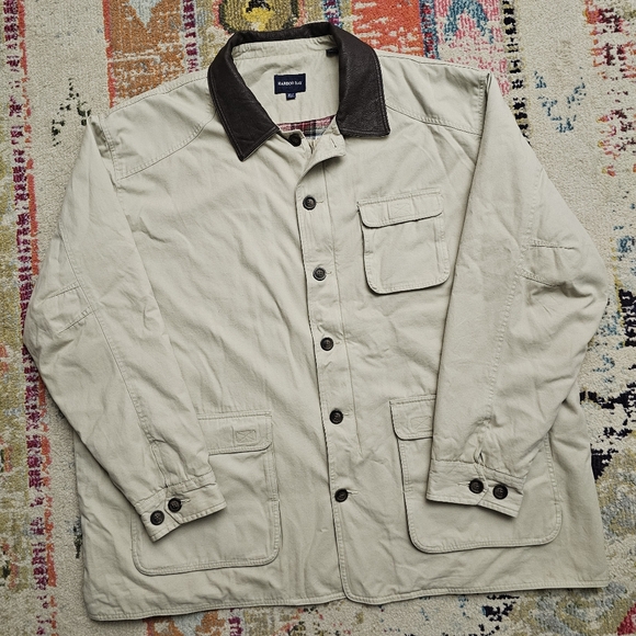 Harbor Bay | Jackets & Coats | Harbor Bay Mens 4xlt Tan Leather Collar ...